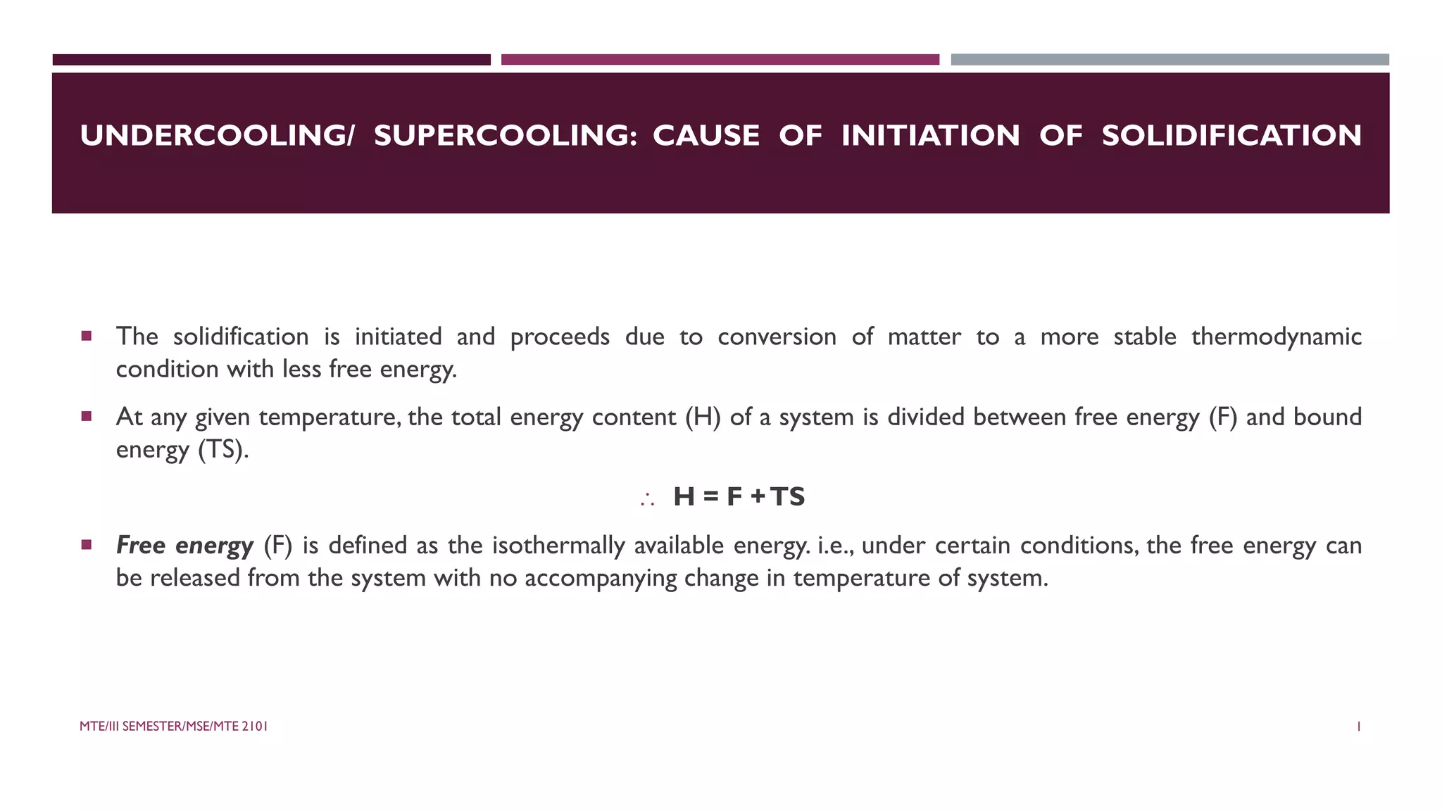 Solidification Mechanisms 2 | PDF