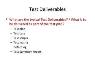 Software Engineering (Software Quality Assurance & Testing ...