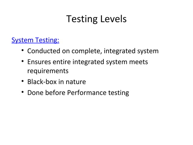 Software Engineering (Software Quality Assurance & Testing ...