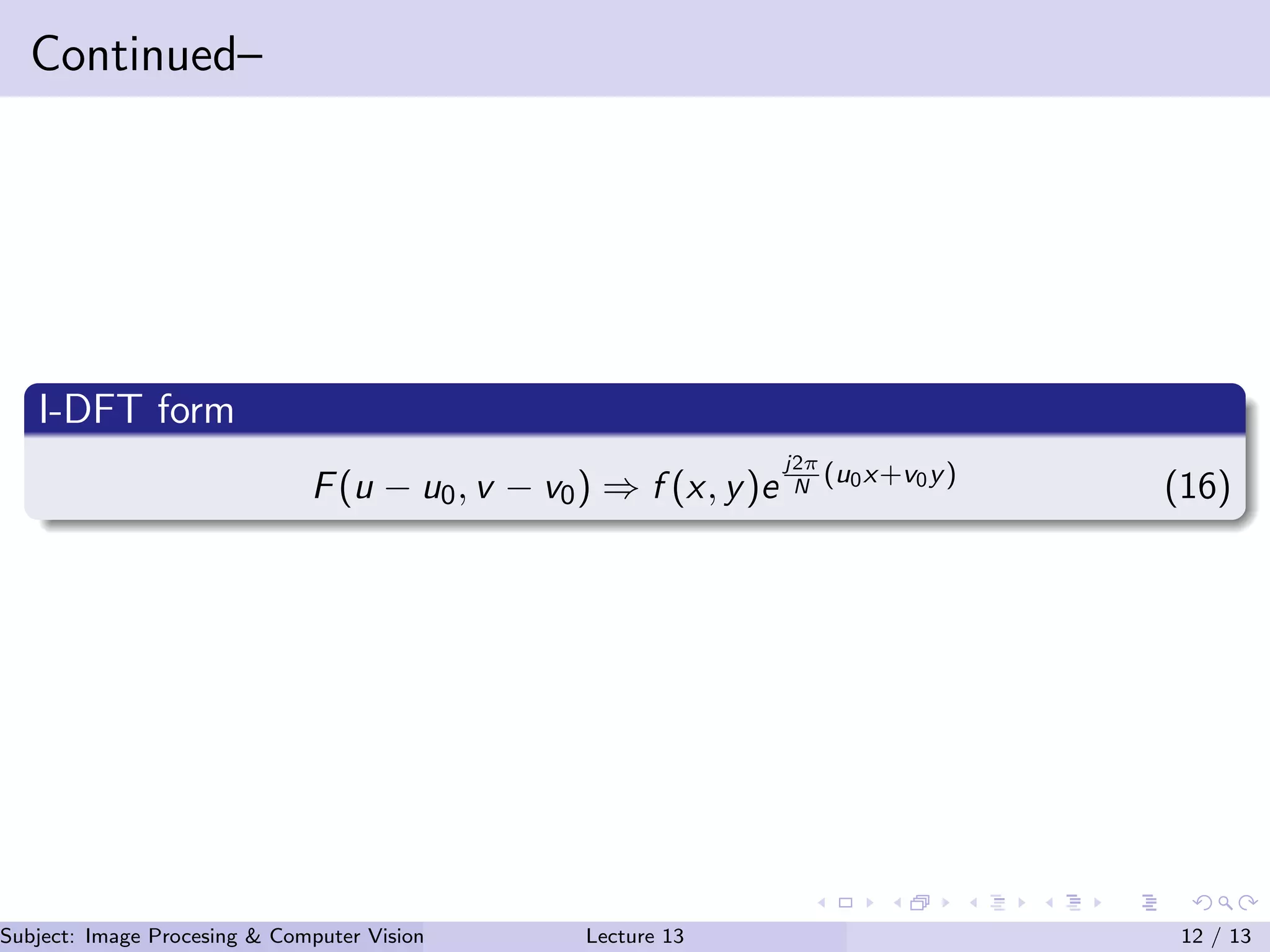 Lecture 13 Usage Of Fourier Transform In Image Processing Pdf Graphics Software Computer