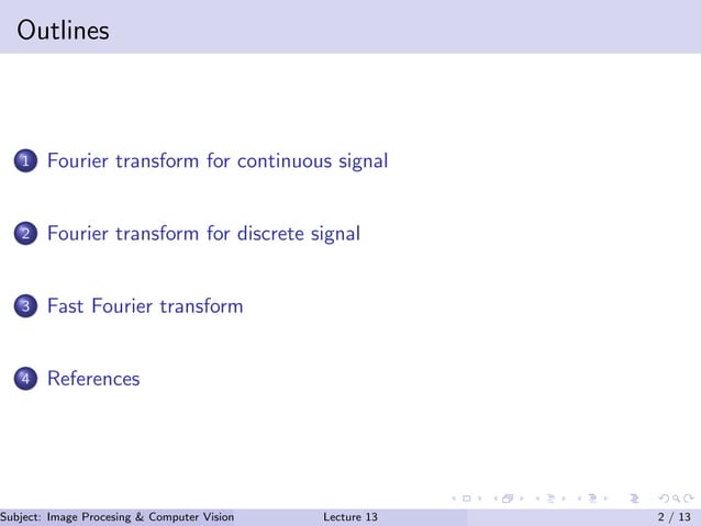 Lecture 13 Usage Of Fourier Transform In Image Processing Pdf Graphics Software Computer