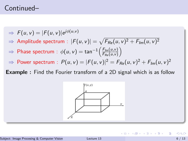Lecture 13 Usage Of Fourier Transform In Image Processing Pdf Graphics Software Computer
