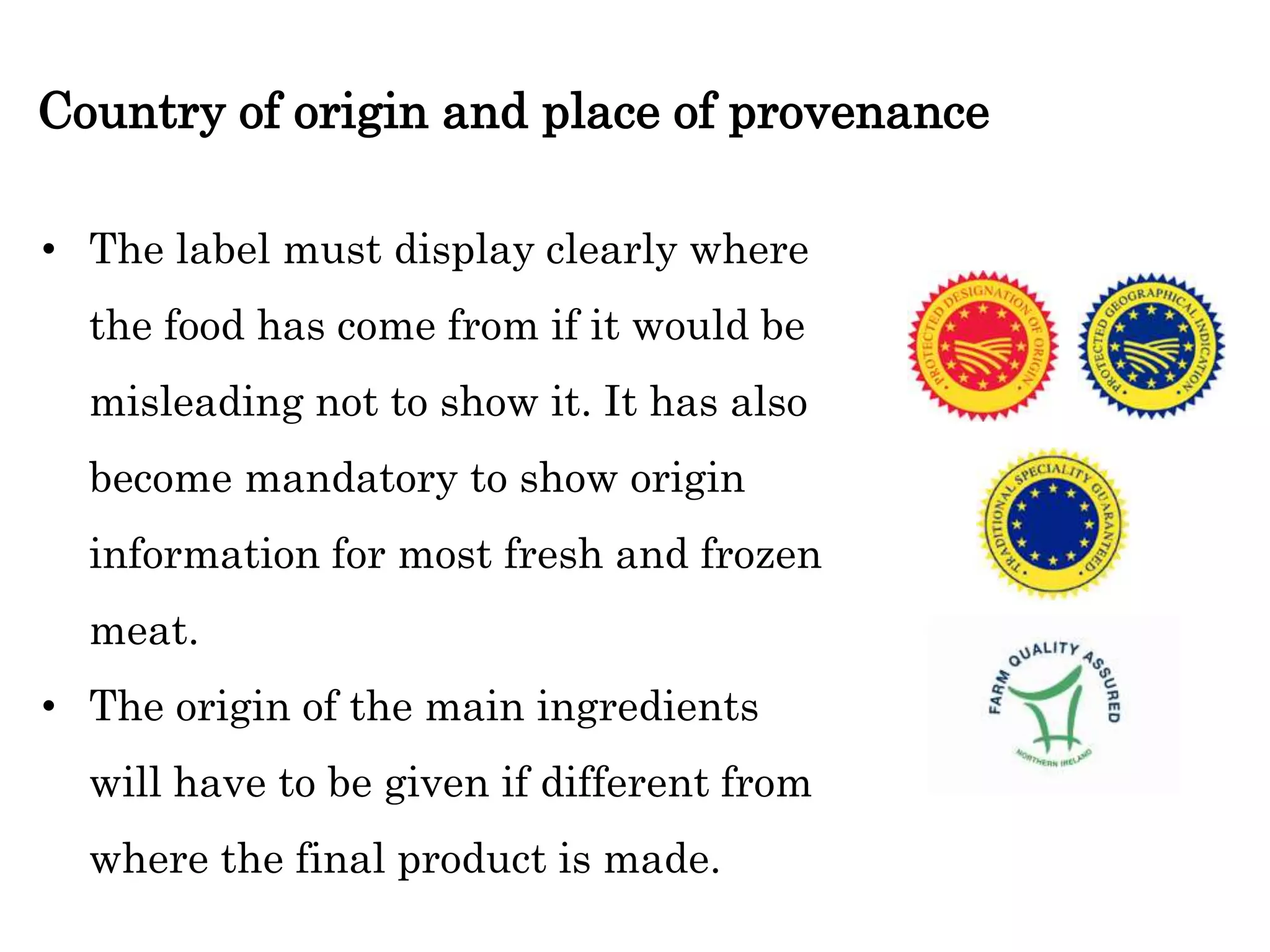 Lecture 13 food labeling | PPTX