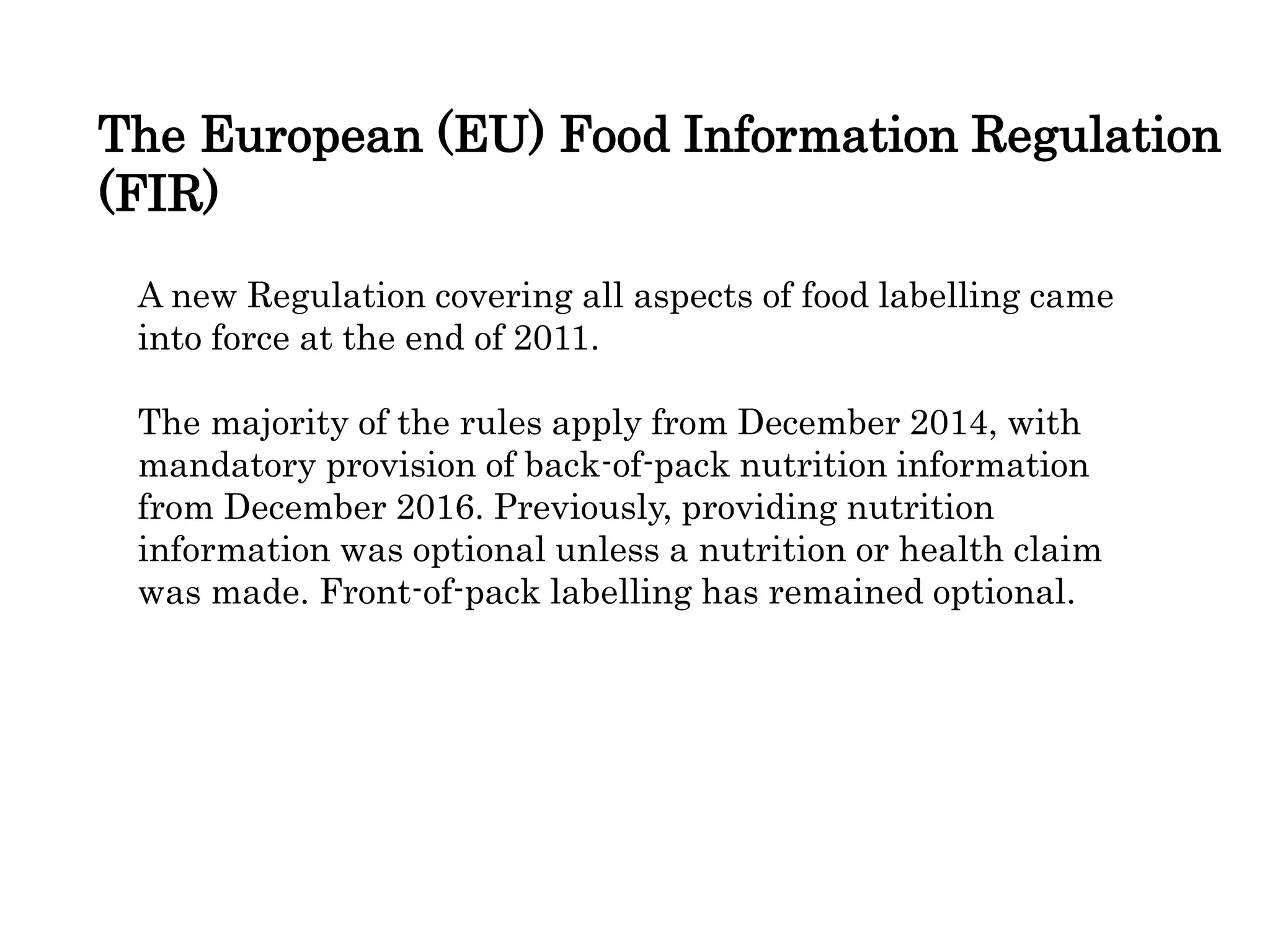 Lecture 13 food labeling | PPTX