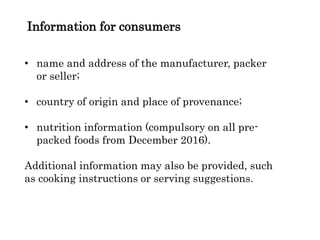 Lecture 13 food labeling | PPTX