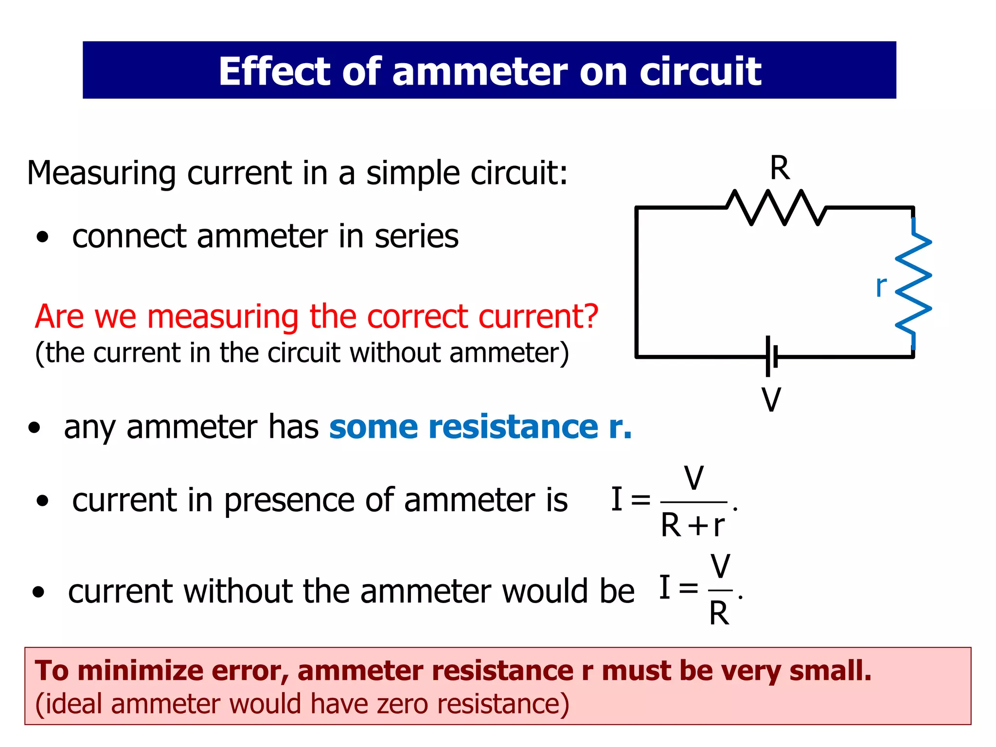 electrical measurements | PPT | Physics | Science