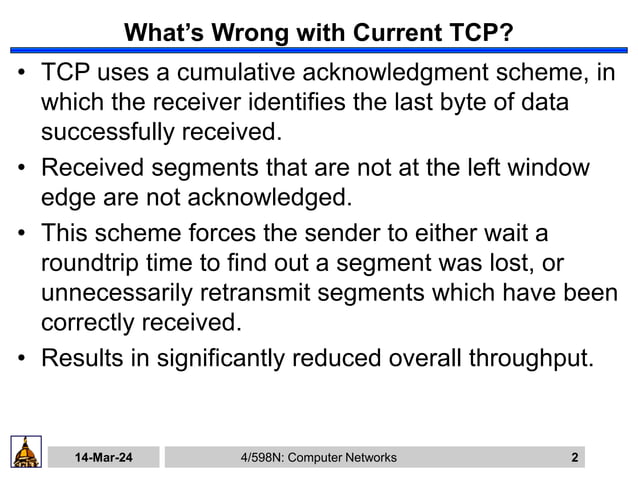 Sack TCP Lecture13 all in one easily explain.ppt