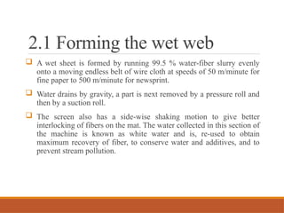 Paper manufacturing for chemical engineering | PPTX