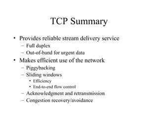 the TCP transmission control protocol | PPT