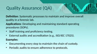 An Importance of DNA in forensics Sciences | PPTX