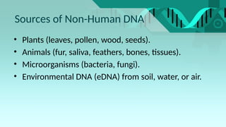 An Importance of DNA in forensics Sciences | PPT