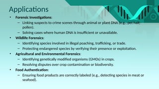 An Importance of DNA in forensics Sciences | PPTX