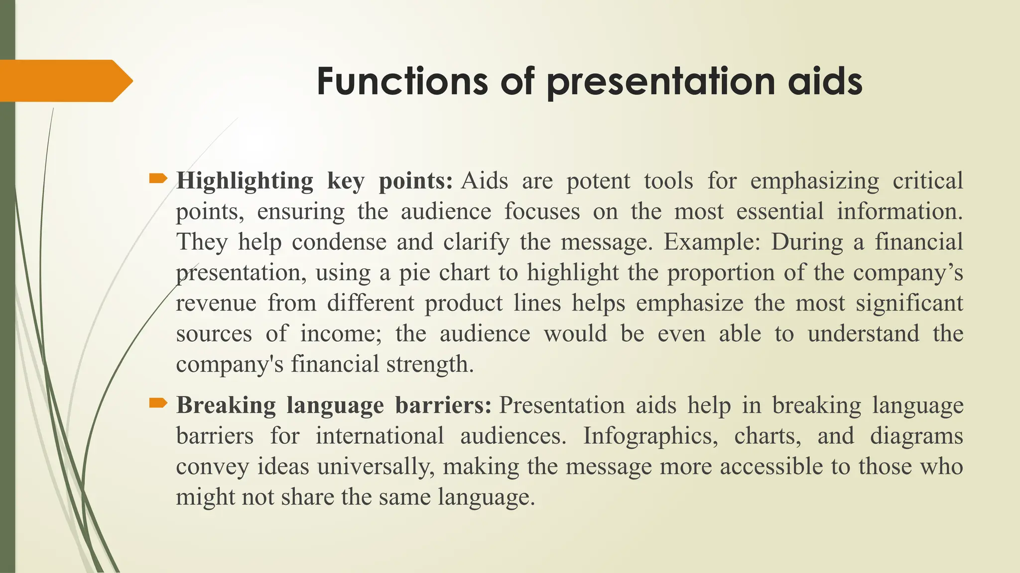 Designing presentation aids for a public speech | PPTX