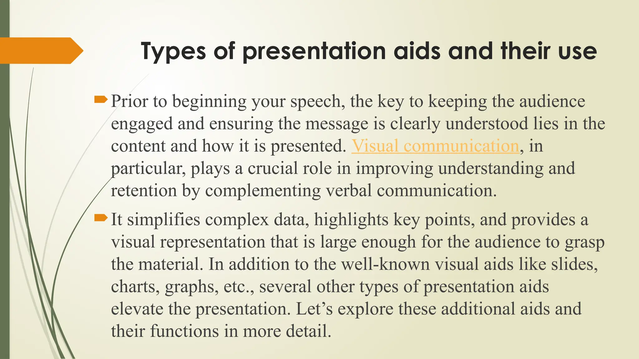 Designing presentation aids for a public speech | PPTX