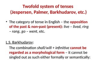 The Verb: Tense, Aspect, Phase in English | PPTX
