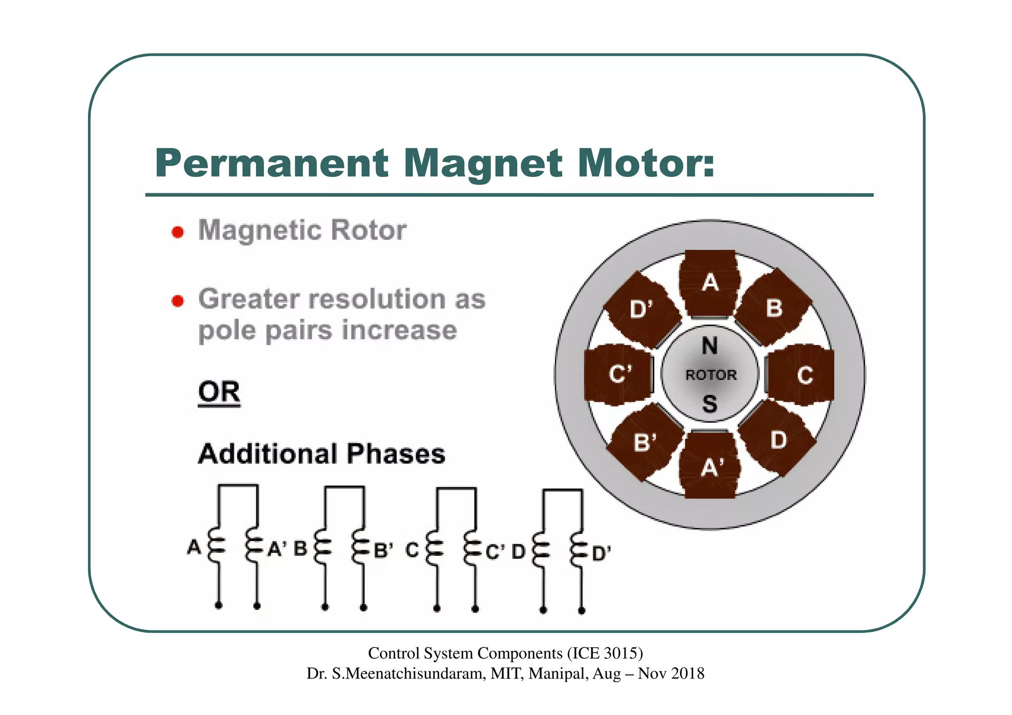 Lecture 13 basics of stepper motor | PPT