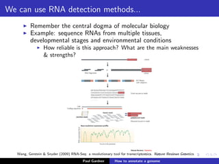 BIOL335: How to annotate a genome | PDF