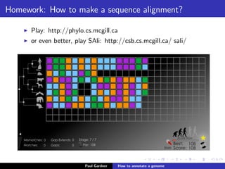 BIOL335: How to annotate a genome | PDF