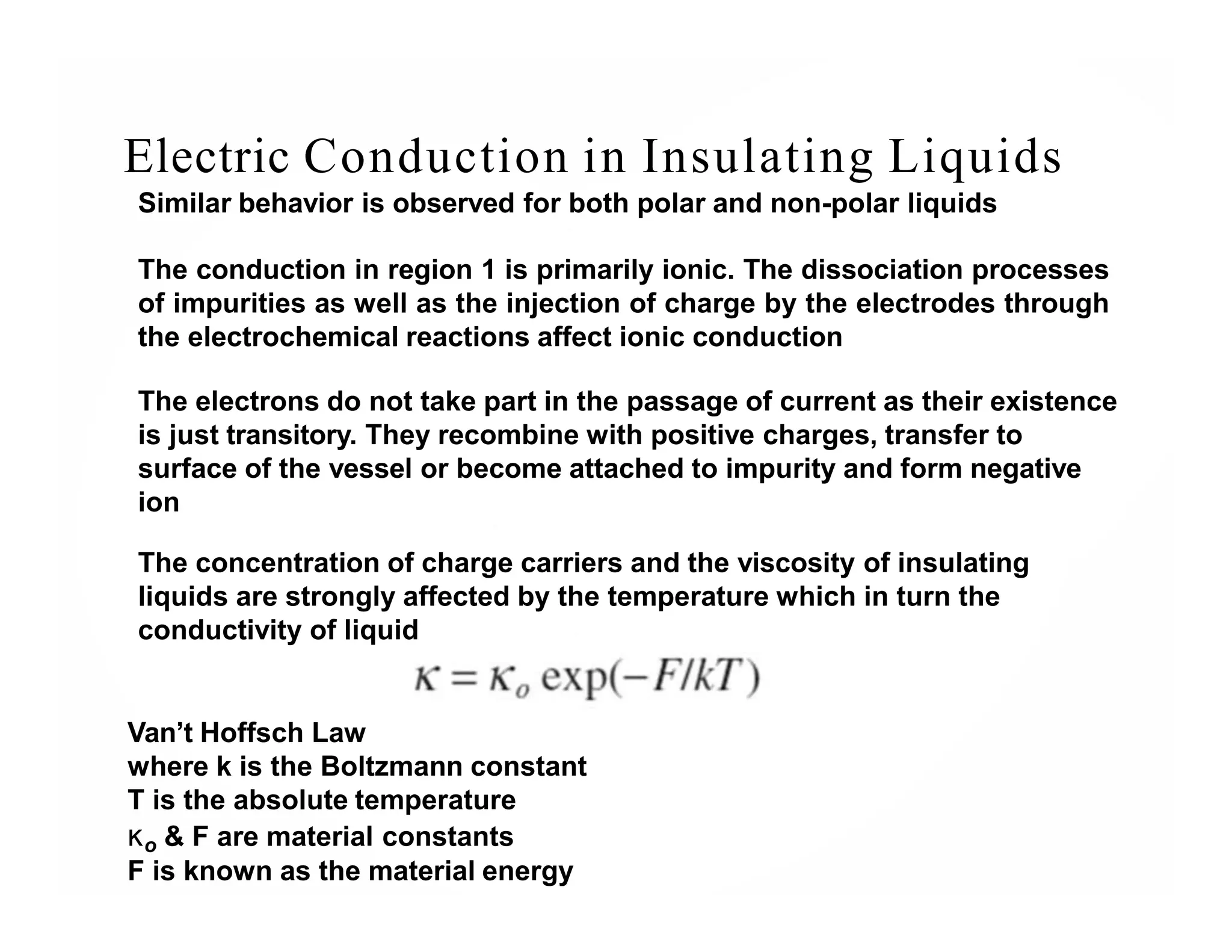 Lecture 13 - Liquid Dielectric and its Types with Breakdown in Liquid ...