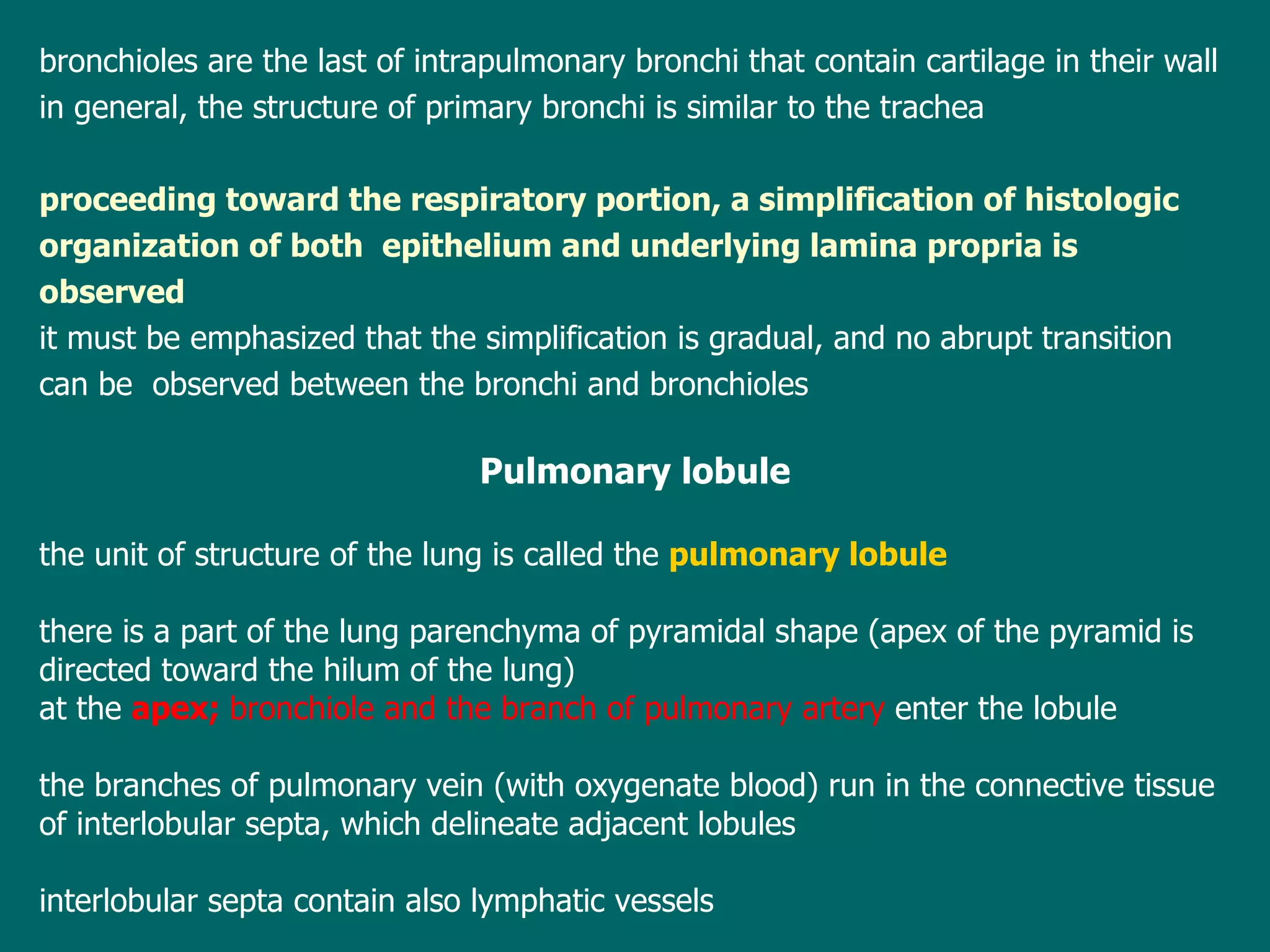 Lecture13 microscopic structure of the respiratory | PPT
