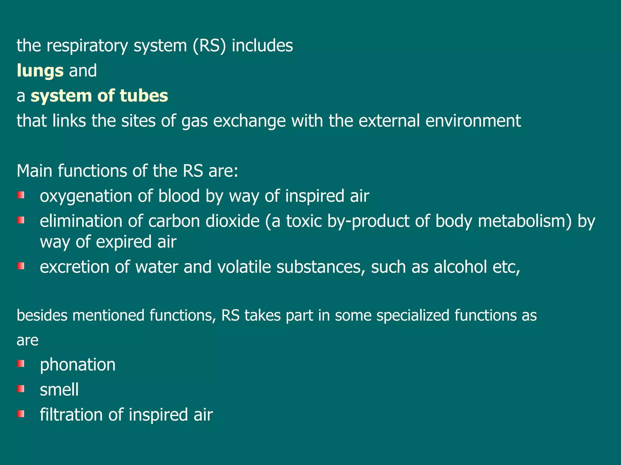 Lecture13 microscopic structure of the respiratory | PPT | Lung and ...