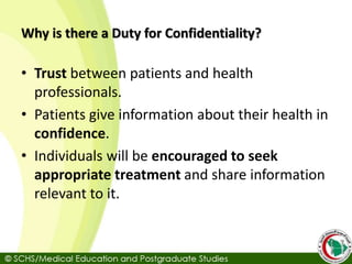 Lecture 13 privacy, confidentiality and medical records | PPTX