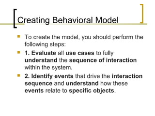 Lecture 13 requirements modeling - flow & behavior (2) | PPT