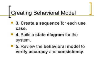 Lecture 13 requirements modeling - flow & behavior (2) | PPT