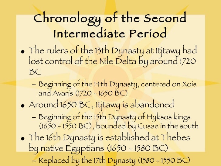 Lecture 13 second intermediate period (b)