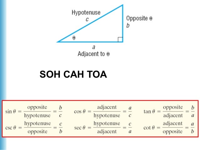Lecture 13 sections 5.1-5.2 angles & right triangles