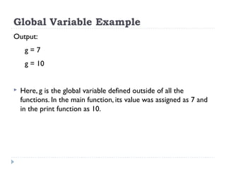 Lecture 13 - Storage Classes | PPT | Programming Languages | Computing