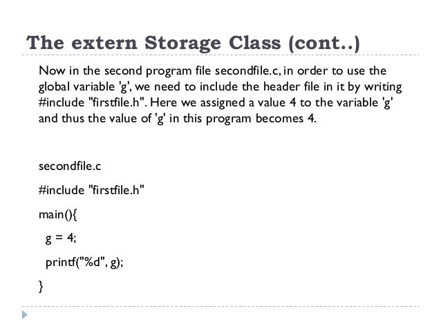 Lecture 13 Storage Classes