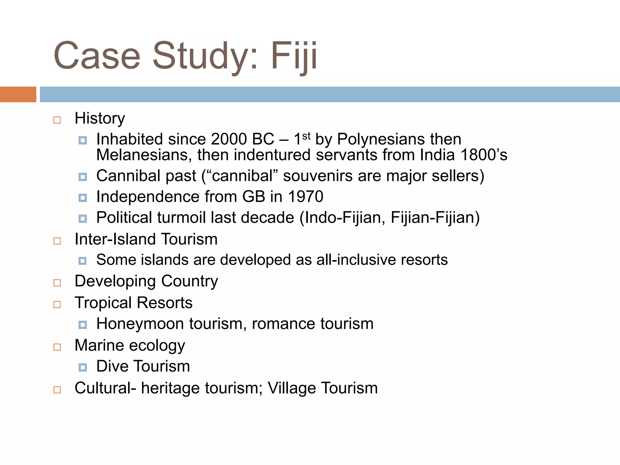 Lecture 13 tourism in the south pacific | PPTX