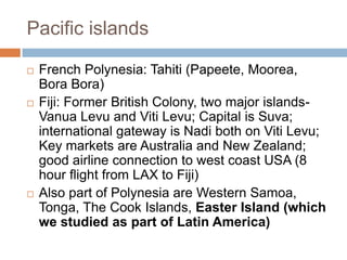 Lecture 13 tourism in the south pacific | PPTX