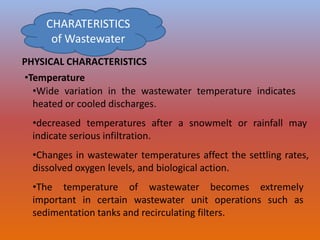 Lecture 13 - types and characterization of waste water | PDF