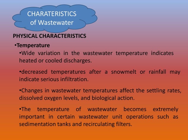 Lecture 13 - types and characterization of waste water | PDF