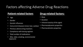 Adverse drug reactions | PPTX