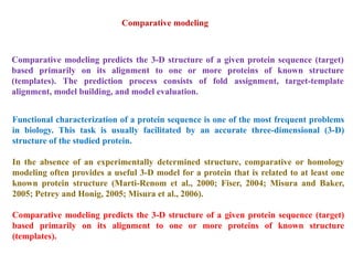 Lecture 13 – comparative modeling | PDF