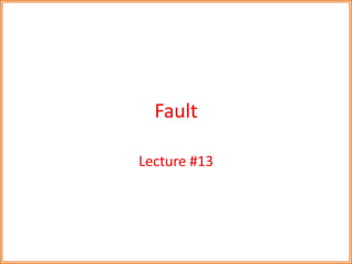 Fault | PPTX