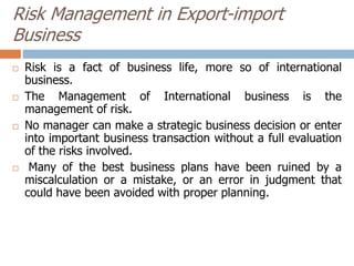 Lecture 13 _Ms.Hong An_Risk Management in Import Export Business (no ...