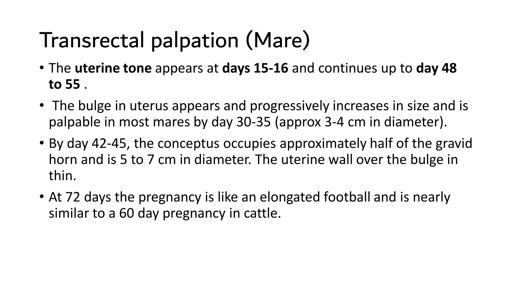 Lecture 13 Pregnancy diagnosis in farm and pet animals | PDF