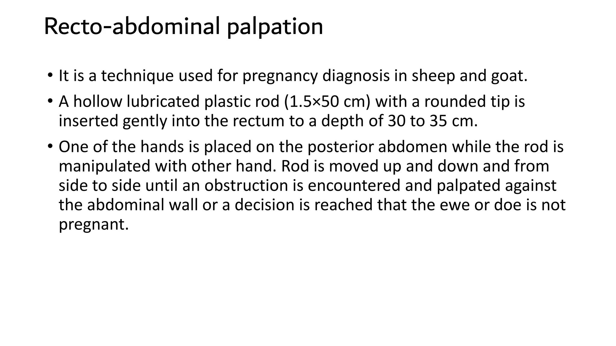 Lecture 13 Pregnancy diagnosis in farm and pet animals | PDF