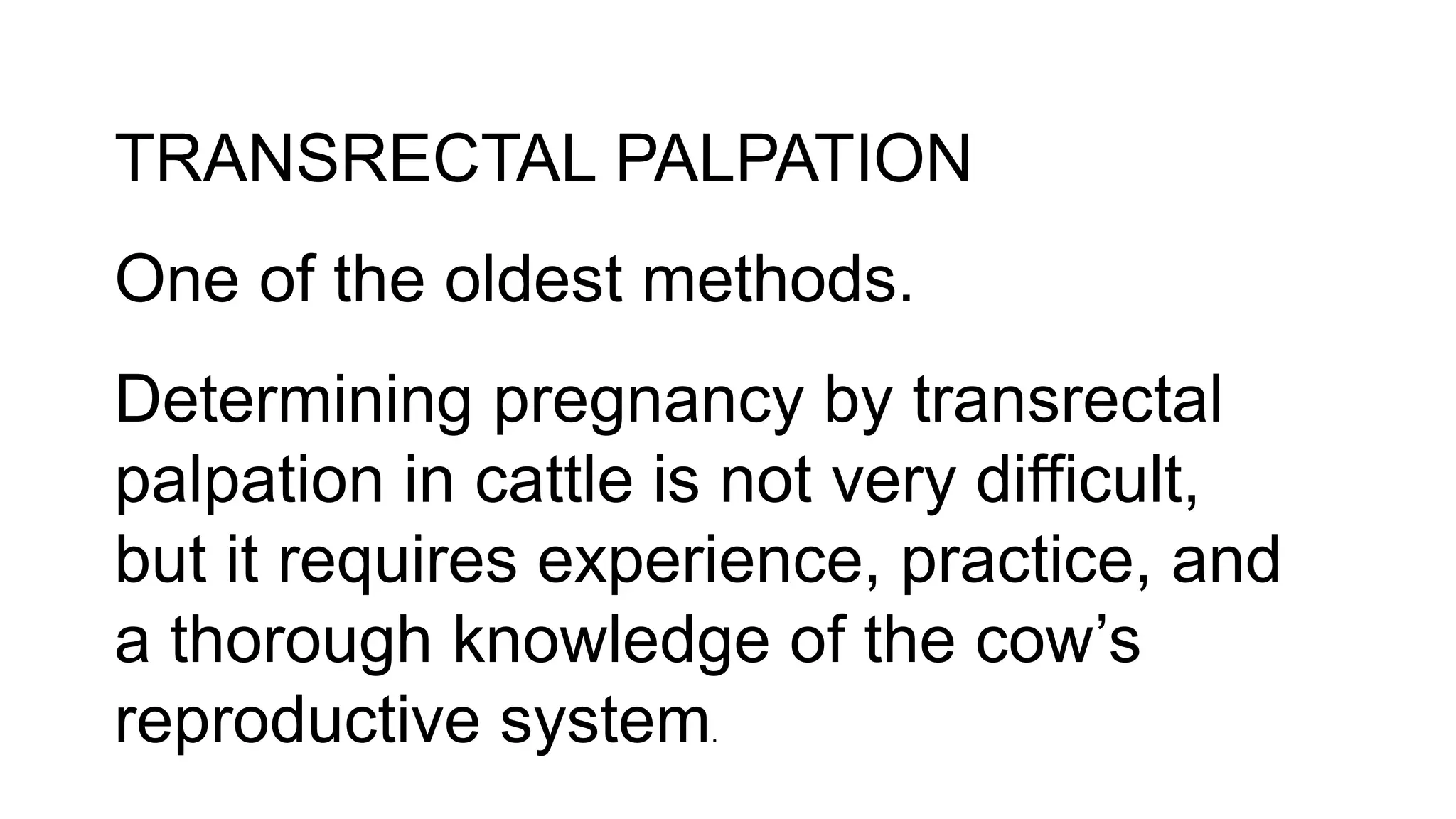 Lecture 13 Pregnancy diagnosis in farm and pet animals | PDF