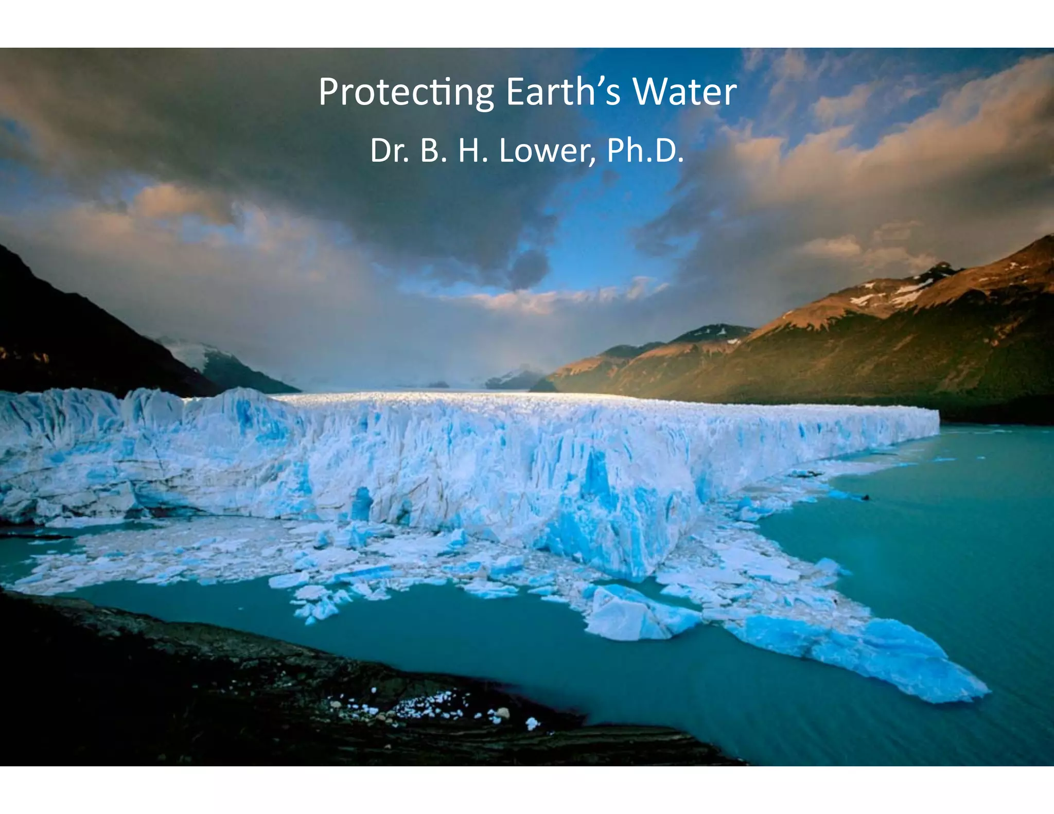 Lecture 13 protecting earth's water | PPT