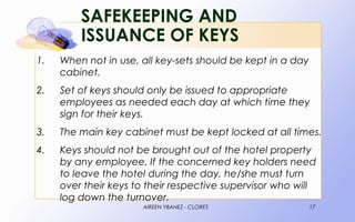 Lecture 13 safety and security in housekeeping | PPT
