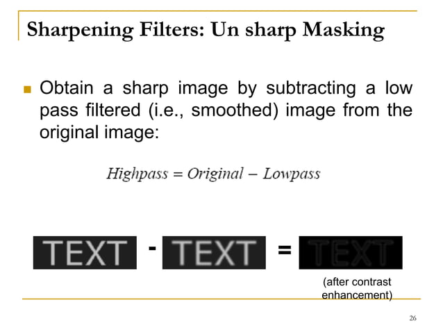 Spatial Filters (Digital Image Processing) | PPTX | Photo Editing ...