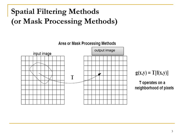 Spatial Filters (Digital Image Processing) | PPTX | Photo Editing Software | Computer Software ...