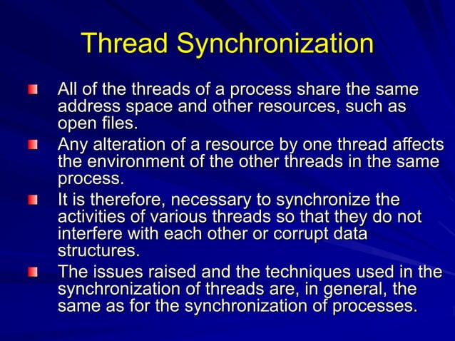 Lecture 13 threads presentation 16 slides | PPT