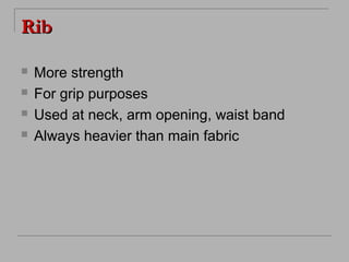 knit fabric Manufacturing Process | PPT