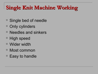 knit fabric Manufacturing Process | PPT